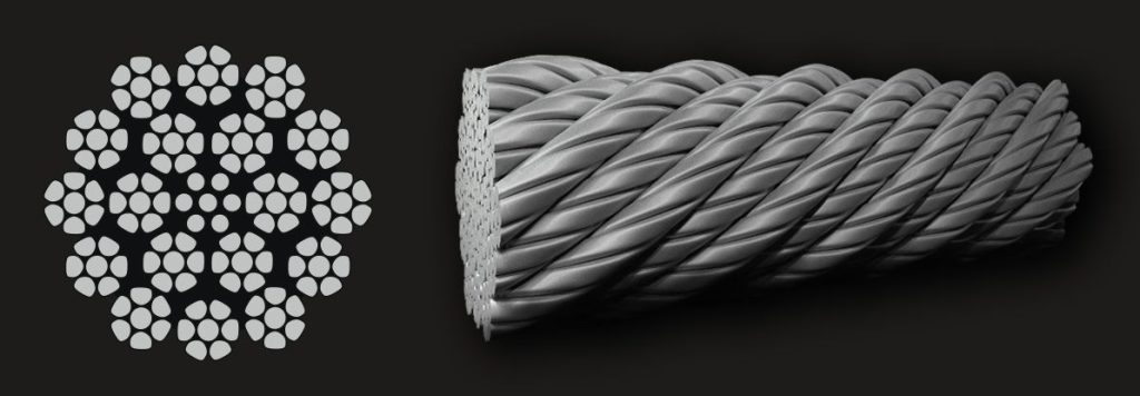 6X19 Seale Compacted FC Wire Rope - Steel Wire Rope